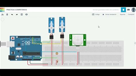 Circuito Dos Servomotores Con Sensor Pir Tinkercad Arduino Youtube