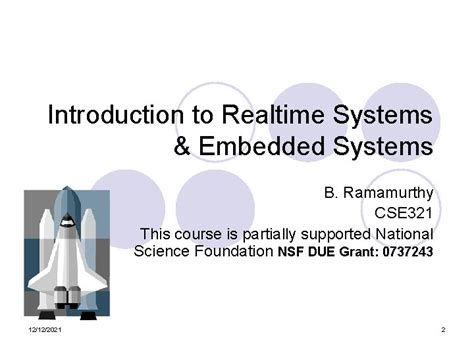 Introduction To Embedded Systems And Realtime Systems B
