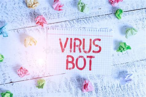 Handwriting Text Writing Virus Bot Concept Meaning Malicious