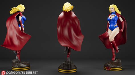 免费 3d 文件 超级女孩 Dc 宇宙 珍贵收藏模型 👾 ・可下载 3d 打印模型・cults
