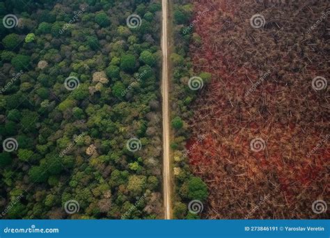 Tracking Of Deforestation Through A Satellite Imagery Stock Image Image Of Resources Imagery