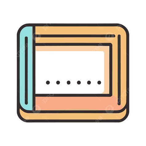 Rectangular Icon Of A Computer Icon With Dots Vector A Lineal Icon Depicting Rectangle Shapes