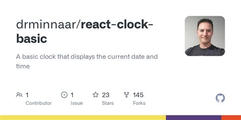 github drminnaar react clock basic a basic clock that displays the