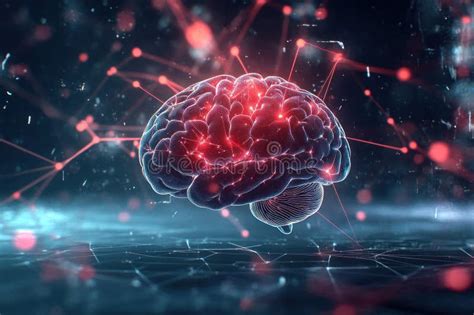 Neural Network Epilepsy And Mental Health Digital Brain Representation Illustrating Alzheimer S