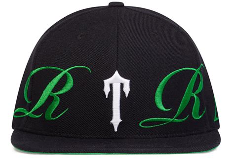 Trapstar Script Fitted Cap Black Green Ss23 Gb