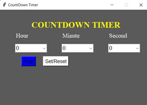 GitHub Harini CountdownTimer Countdown Timer Using Tkinter