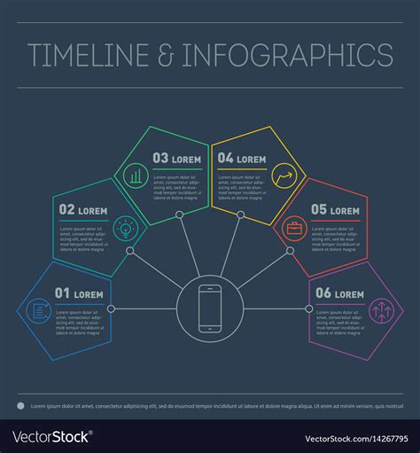 Web Template Of A Chart Diagram Or Presentation Vector Image