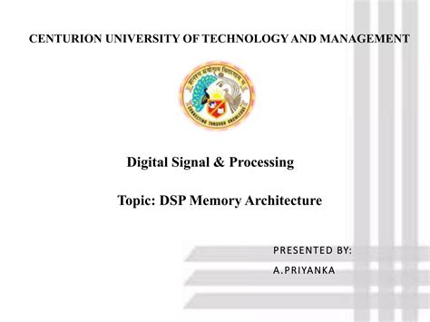 Dsp Memory Architecture Ppt