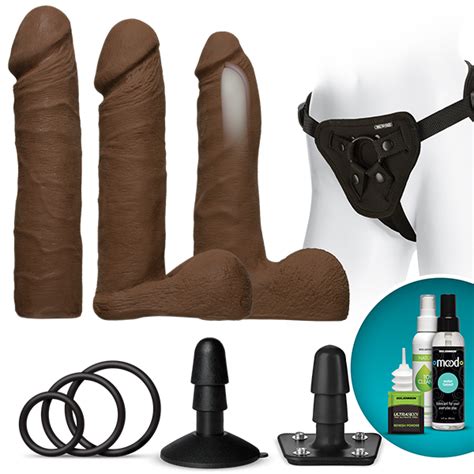 Vac U Lock Dual Density Ultraskyn Strap On Set Brown On Literotica
