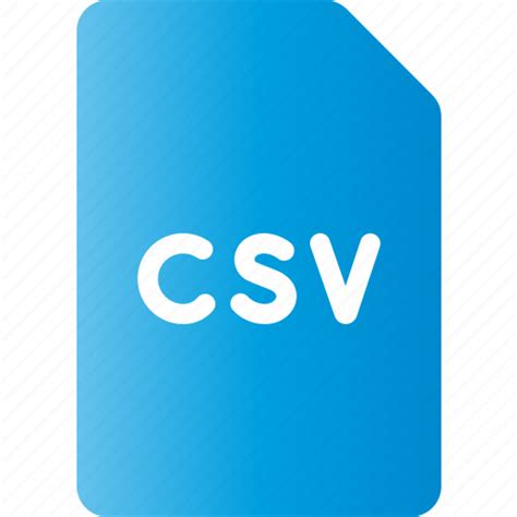 Comma Separated Values File Icon Download On Iconfinder