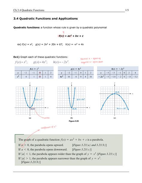 Ch34 2 Professor Serin Zhang 3 Quadratic Functions And
