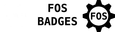 i made some badges for free and open source fos projects r github