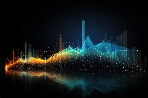 Premium AI Image D Bar Graph Big Stock Financial Data Visualization Analysis Chart