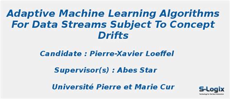 Adaptive Machine Learning Algorithms Phd Thesis S Logix