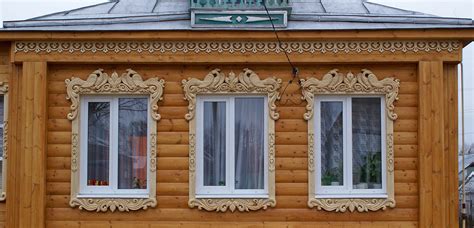 Деревянные наличники на окна (75 фото)
