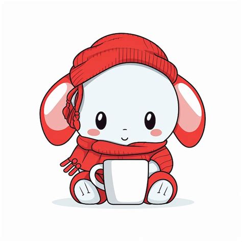 Premium Photo Cute Elephant Wearing A Red Muffler