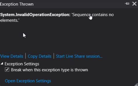 Bug Sequence Contains No Elements Issue 1453 Dotnet Reactive GitHub
