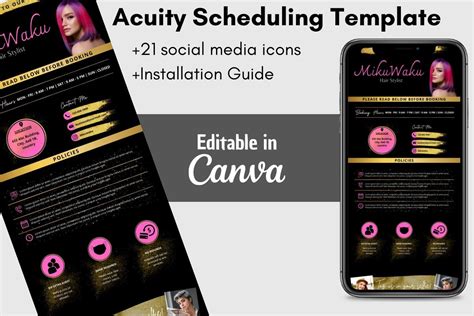 Acuity Scheduling Templates Graphic By MikuWaku Creative Fabrica