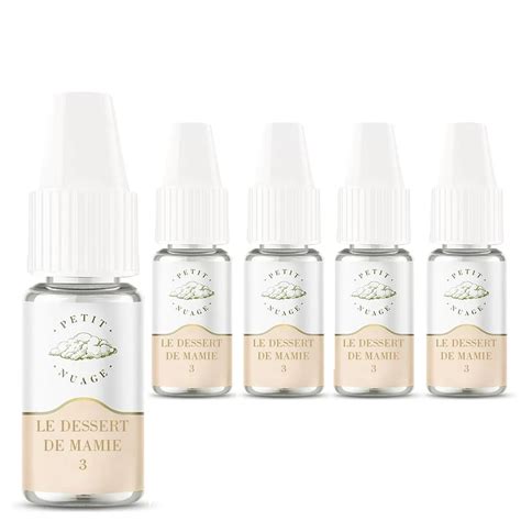 Lot De 5 E Liquides Petit Nuage Le Dessert De Mamie 3 Mg 14 75