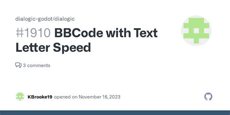 Bbcode With Text Letter Speed · Issue 1910 · Dialogic Godotdialogic