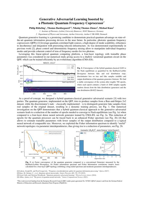 pdf generative adversarial learning boosted by a photonic quantum
