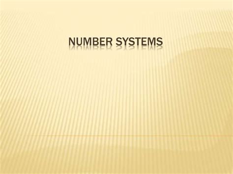 Number System Pptx Computing Technology And Computing