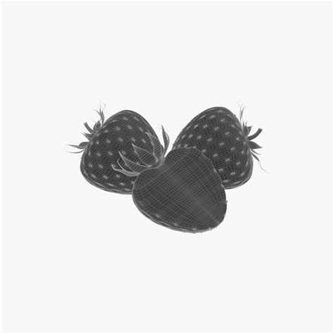 Strawberry Comp 3d Model Download Fruit On
