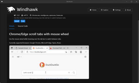 Scroll Through Browser Tabs Using Mouse Wheel With This Windhawk Mod