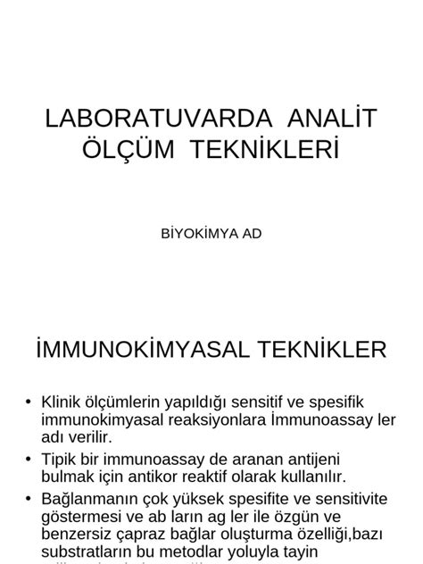 Lab Da Analiz Ölçüm Teknikleri Pdf