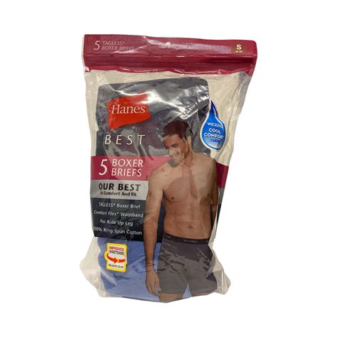 Hanes Mens Best Comfort Tagless Flex Waistband No Ride Up Leg Boxer