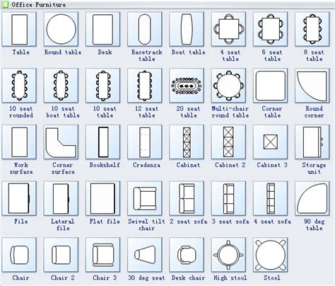 Office Layout Symbols
