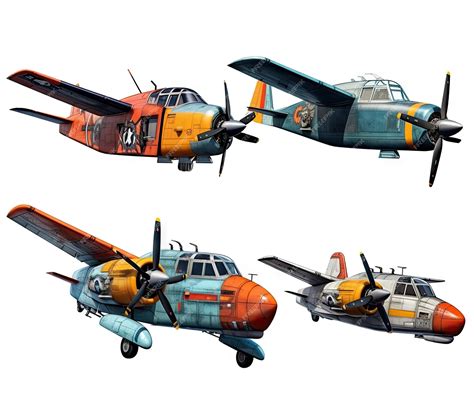 Premium Photo Realistic Airplane Spritesheet Detailed Plane Graphics