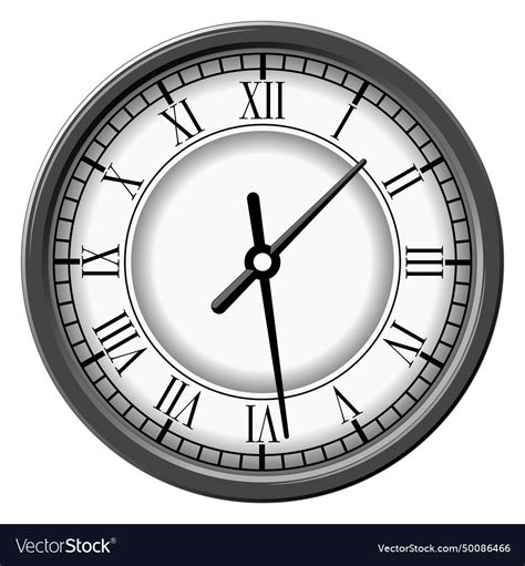 Dial Of Clock Royalty Free Vector Image VectorStock