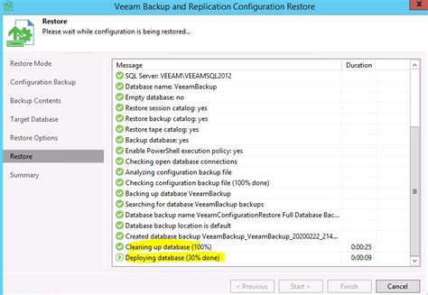 remote infrastructure management veeam configuration backup restore