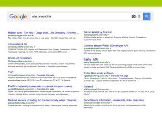 OnionCity Darkweb Conduit And Search Engine PDF Internet Computing