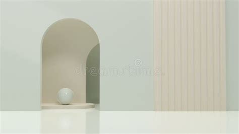 3d Rendering Product Display Architecture Abstract Background Stock