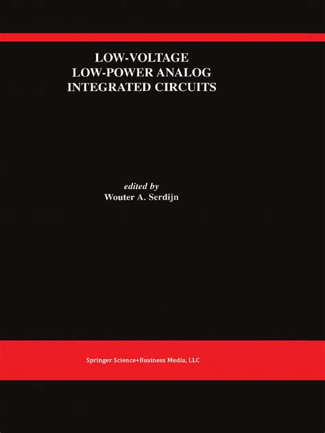 lowvoltage lowpower analog integrated circuits 1995 pdf operational amplifier filter