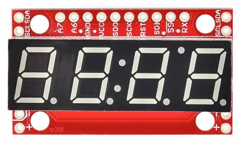 Sparkfun 7 Segment Serial Display White Robotshop