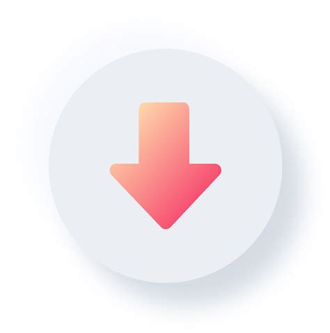 Neumorphic Down Arrow Icon Neumorphism Ui Button 11893850 Png