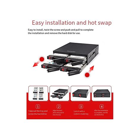 Bay Inch Sata Ssd Hdd Enclosure Mobile Rack Enclosure Hard Disk Enclosure Rack Data Storage