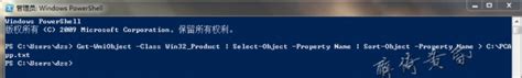 使用powershell一句话获取已安装软件列表 醉倚黄昏