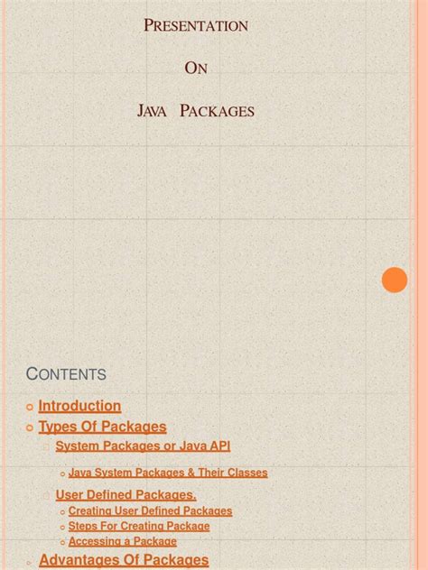 Java Packages Pdf Class Computer Programming Directory Computing