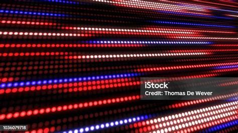 빨간색 파란색과 흰색 작은 가벼운 점 줄무늬의 애니메이션 슬로우 모션 기술 배경을 추상화합니다 가리키기에 대한 스톡 벡터 아트 및 기타 이미지 Istock