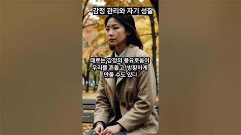감정 관리와 자기 성찰 명언 자존감회복을위한 동기부여 Youtube