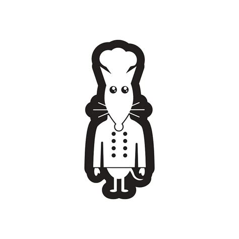 Style Black And White Icon Mouse Chef Vector Ai Eps Uidownload