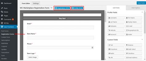 WC Marketplace Registration Template WeDevs
