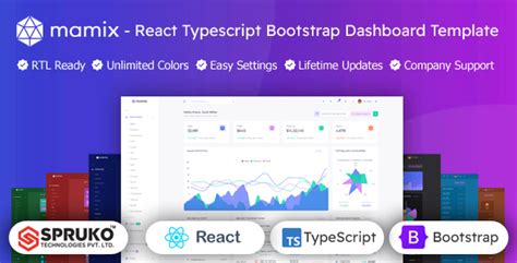 Mamix Bootstrap Typescript React Admin Panel Template By Spruko