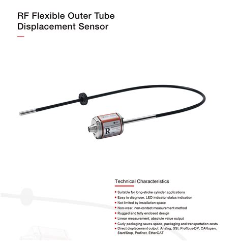 Yumo Rf Profinet Output Flexible Outer Tube Displacement Sensor China Displacement Sensor