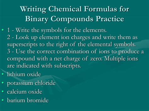 PPT Naming Compounds And Writing Formulas PowerPoint Presentation ID