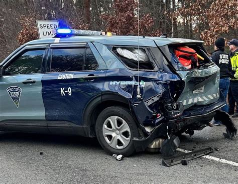 State Trooper Police Dog On Mend After Accident On I 495 In Hopkinton